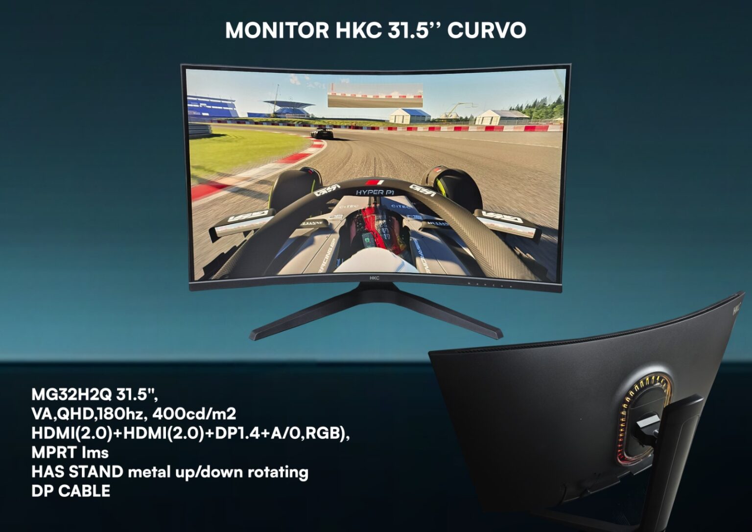 Monitor HKC 31.5 Curvo – TMA
